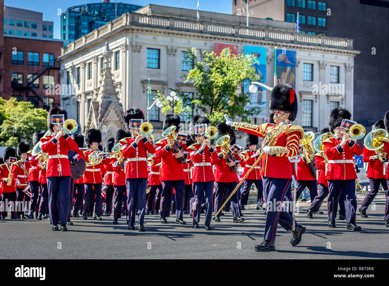 Ottawa, Canada - Sep 8th 2017 - The royal army of Canada changing guard ...