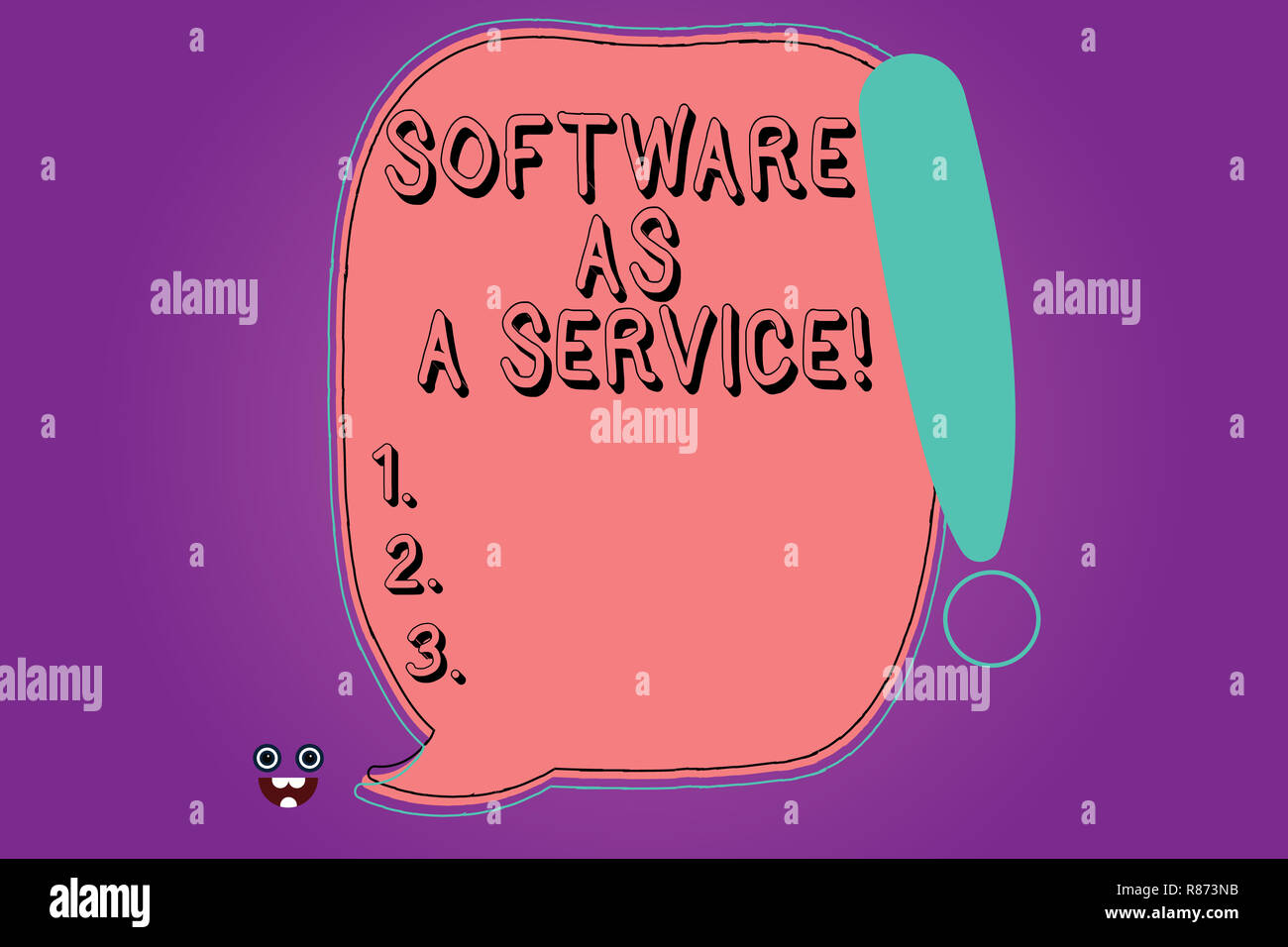Handwriting Text Software As A Service Concept Meaning Mobile Apps And Technologies Assistance