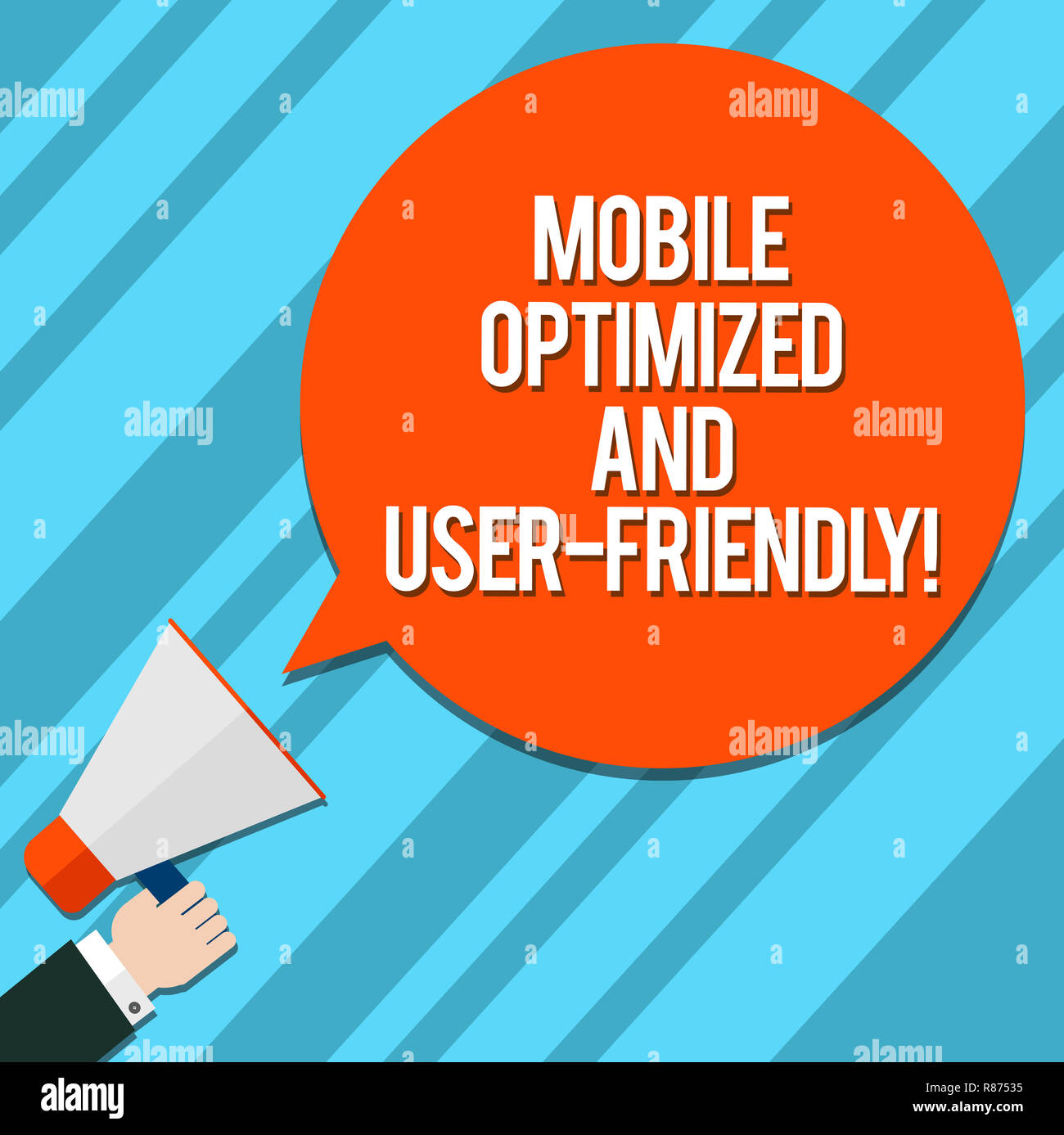 Word writing text Mobile Optimized And User Friendly. Business concept ...