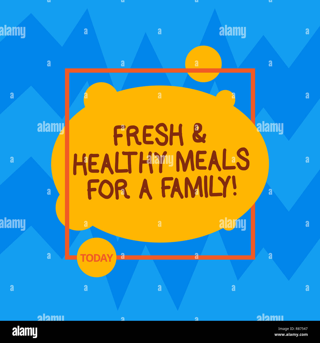 Word writing text Fresh And Healthy Meals For A Family. Business ...