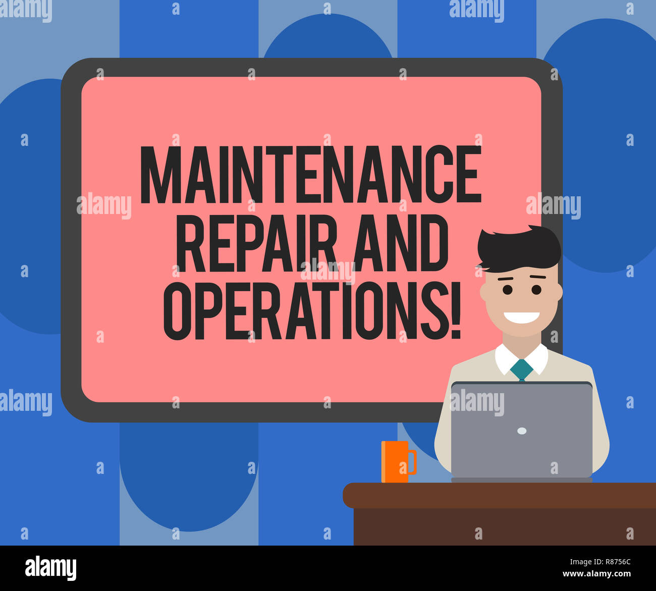 Handwriting text writing Maintenance Repair And Operations. Concept ...