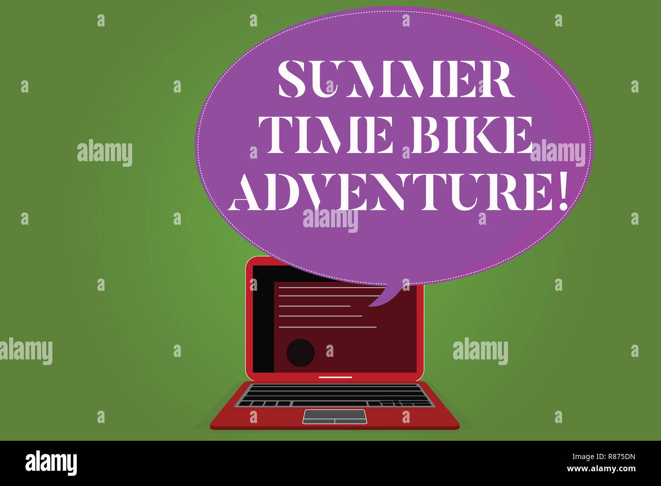 Word writing text Summer Time Bike Adventure. Business concept for ...