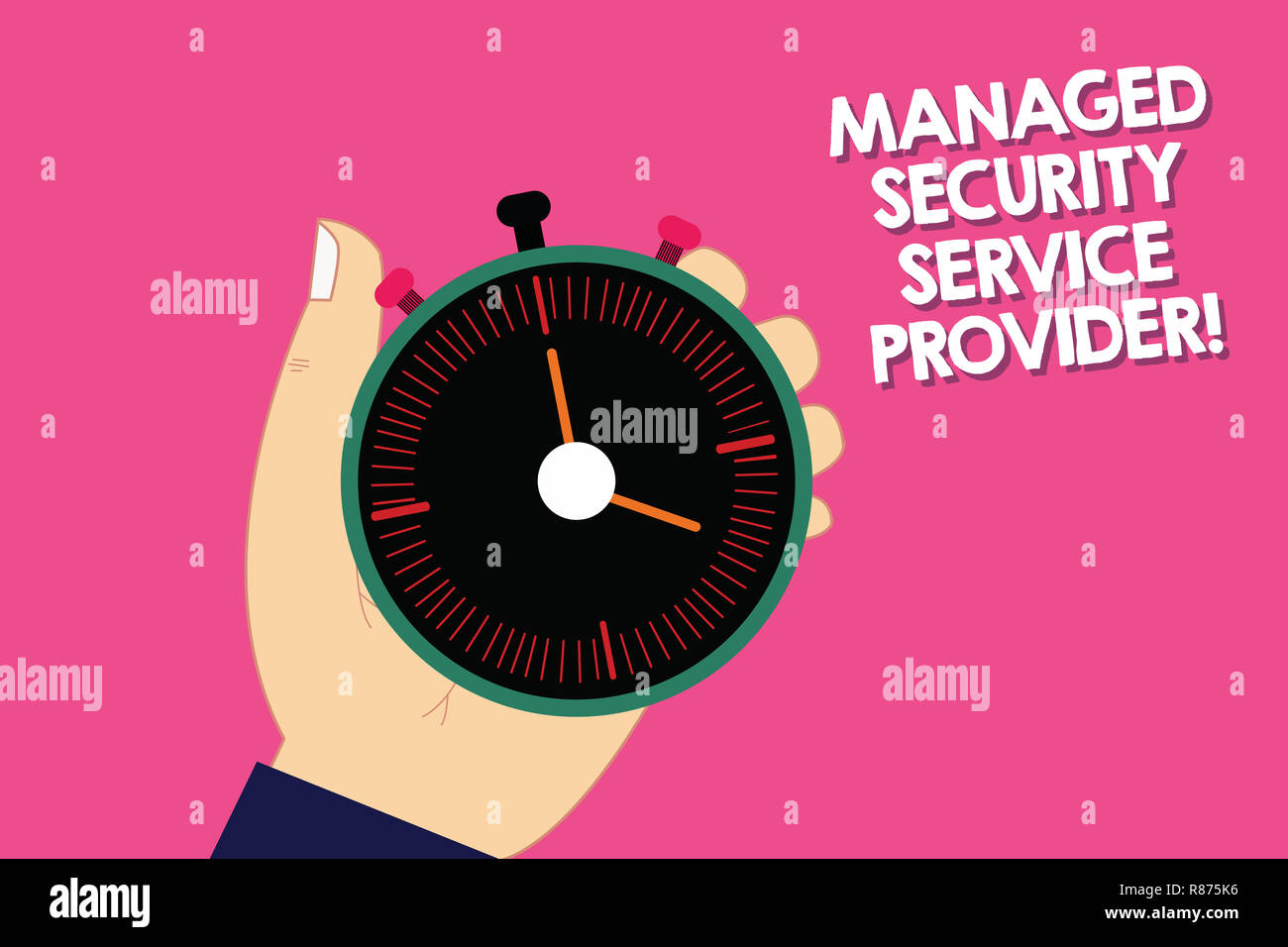 Handwriting Text Writing Managed Security Service Provider Concept Meaning Safety Data