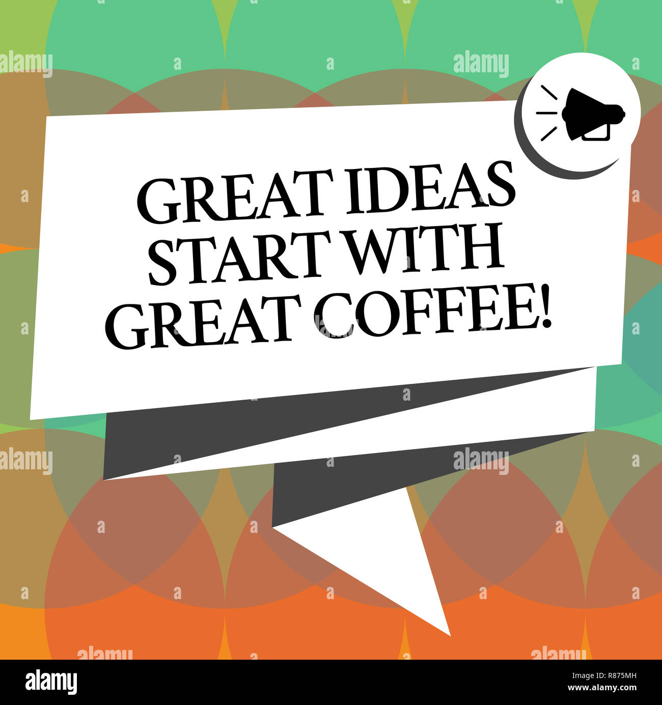Word writing text Great Ideas Start With Great Coffee. Business concept ...