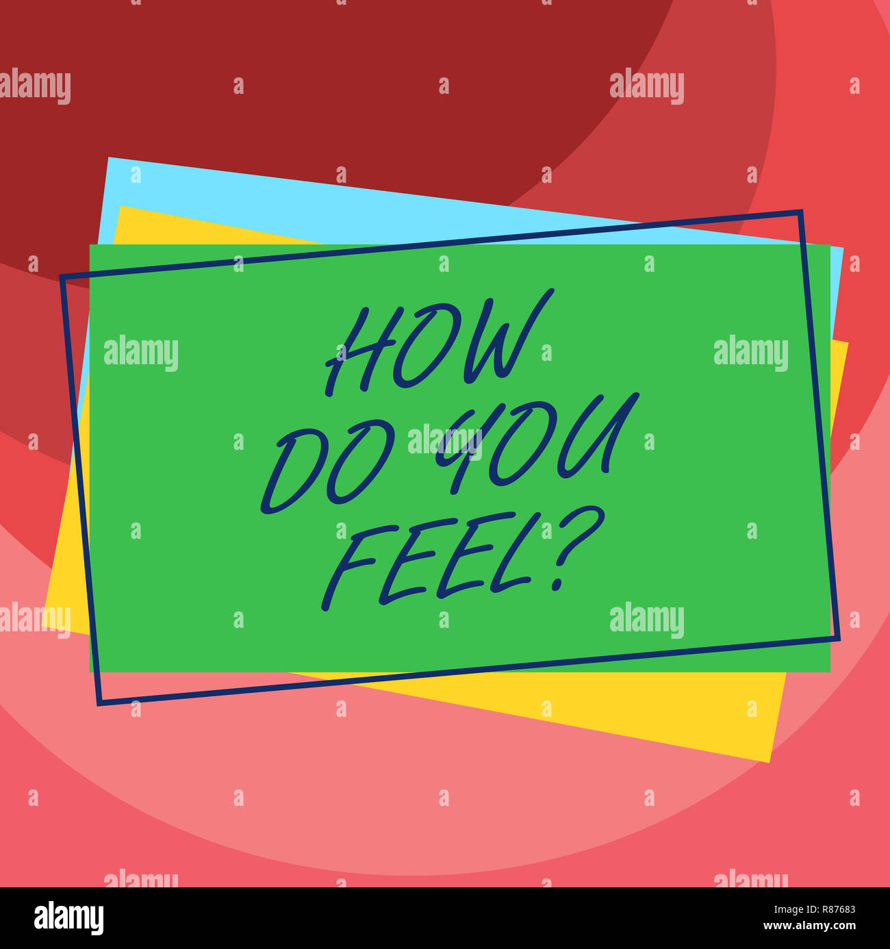 Handwriting text How Do You Feelquestion. Concept meaning Tell us your ...