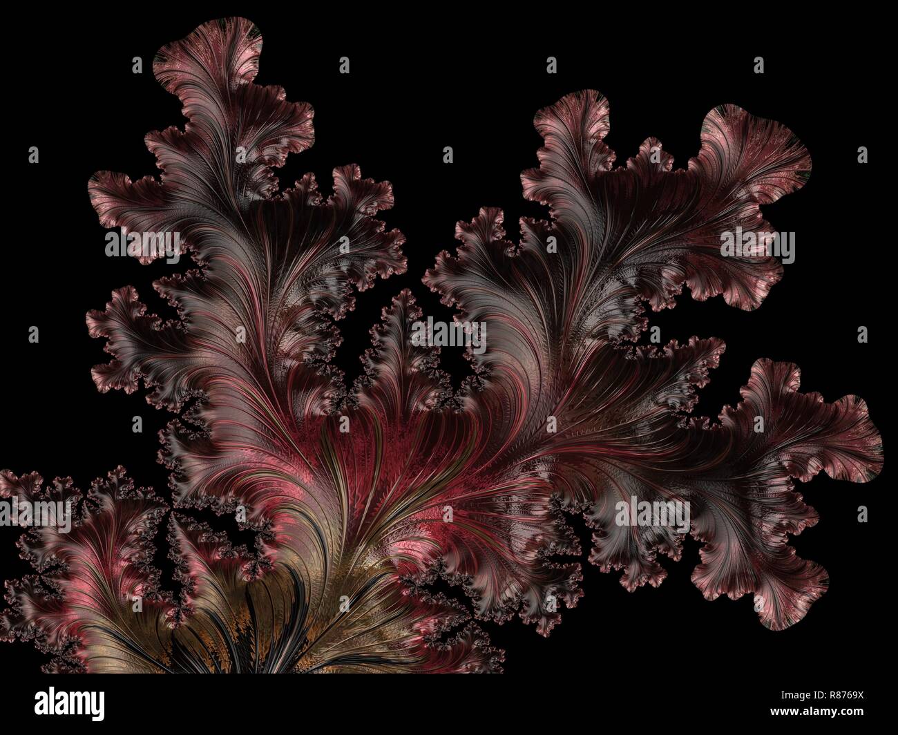 Abstract Computer generated Fractal design. Fractals are infinitely ...