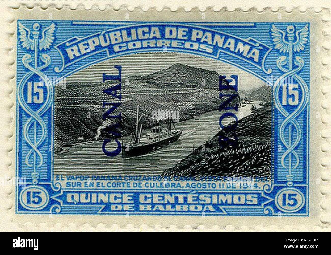 Canal Zone CZ50 1917 Issue Stock Photo - Alamy