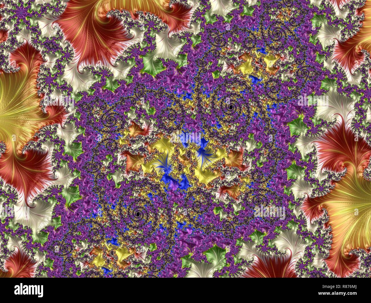 Abstract Computer generated Fractal design. Fractals are infinitely ...