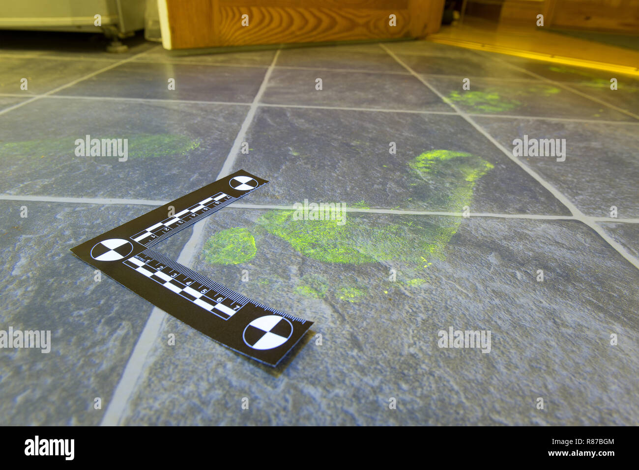 Crime Scene Evidence Footprint High Resolution Stock Photography and ...