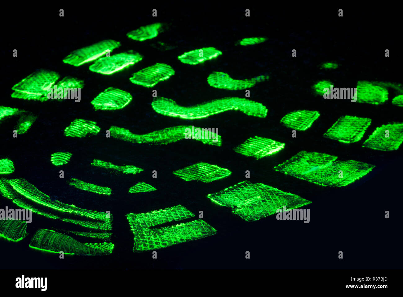 Fluorescent light fingerprint hi-res stock photography and images - Alamy