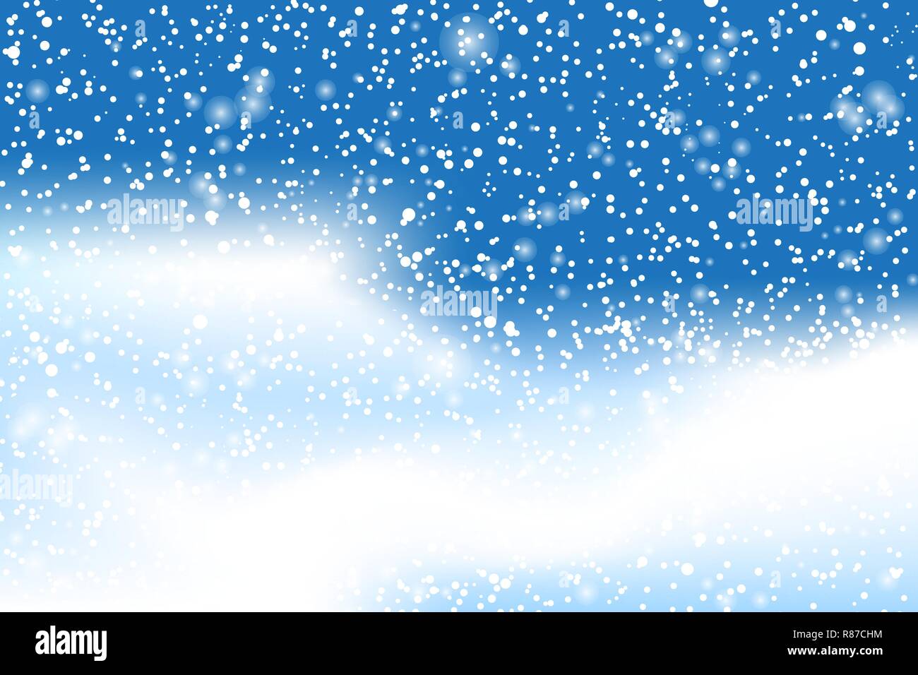 Falling snow background. Vector illustration with snowflakes. Winter ...