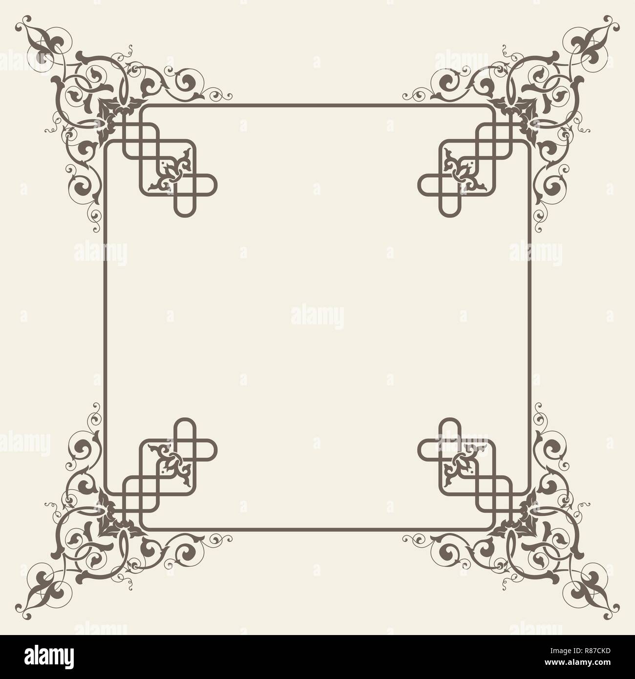 Luxury decor vector Stock Vector Images - Alamy