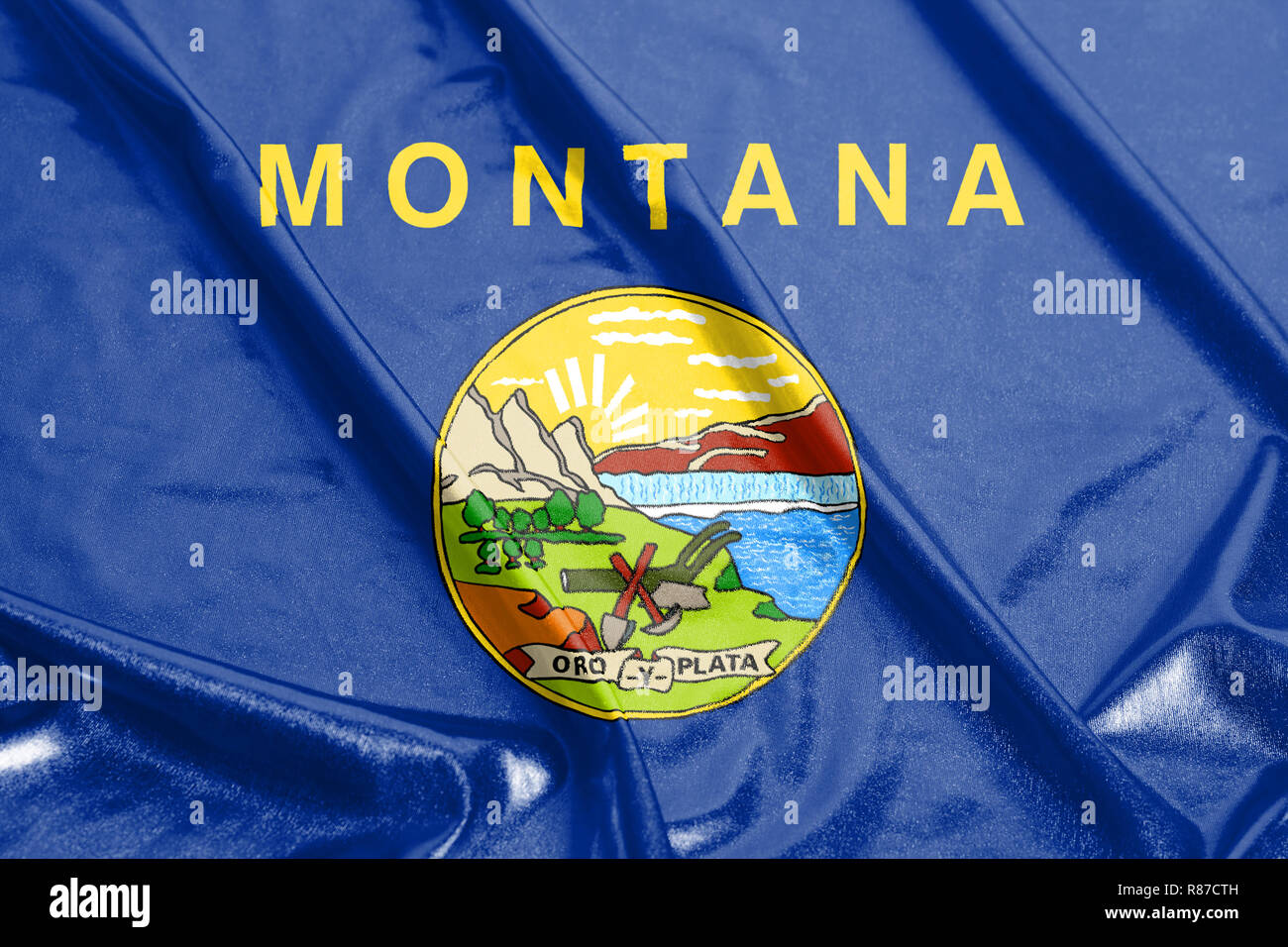 Fabric flag montana hi-res stock photography and images - Alamy