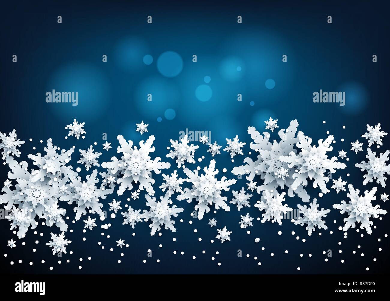 Realistic shine Banner with place for text template. Shine winter ...
