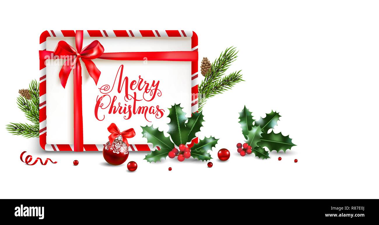 Christmas festive design for banner, ticket, leaflet, card, invitation ...