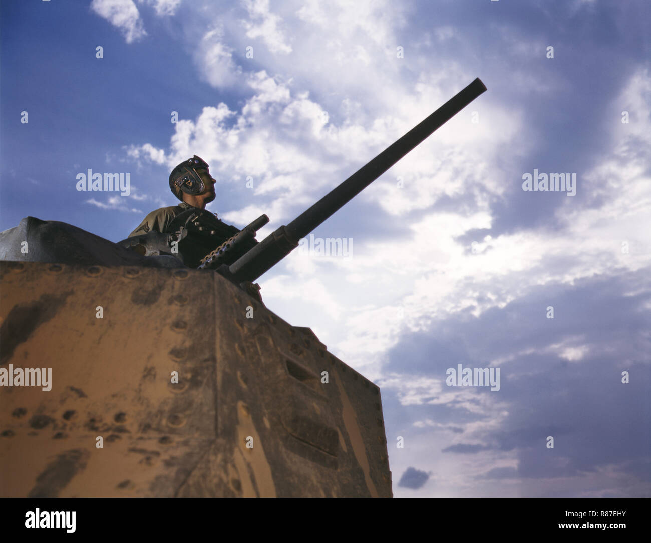 Tank Commander, Fort Knox, Kentucky, USA, Alfred T. Palmer for Office ...