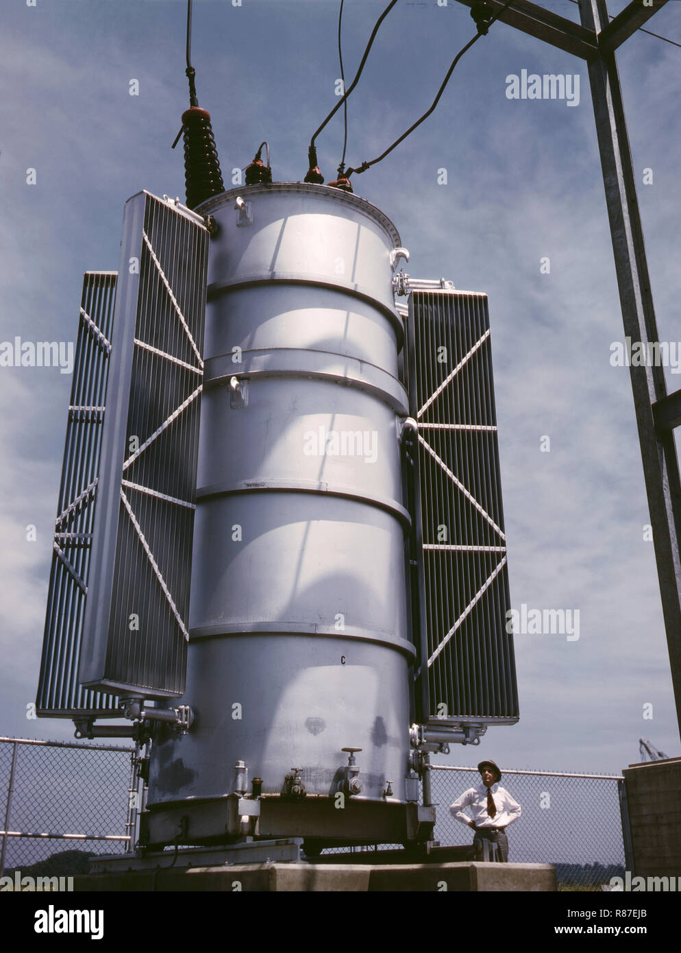Transformer at TVA's Chickamauga Dam, near Chattanooga, Tennessee, USA ...