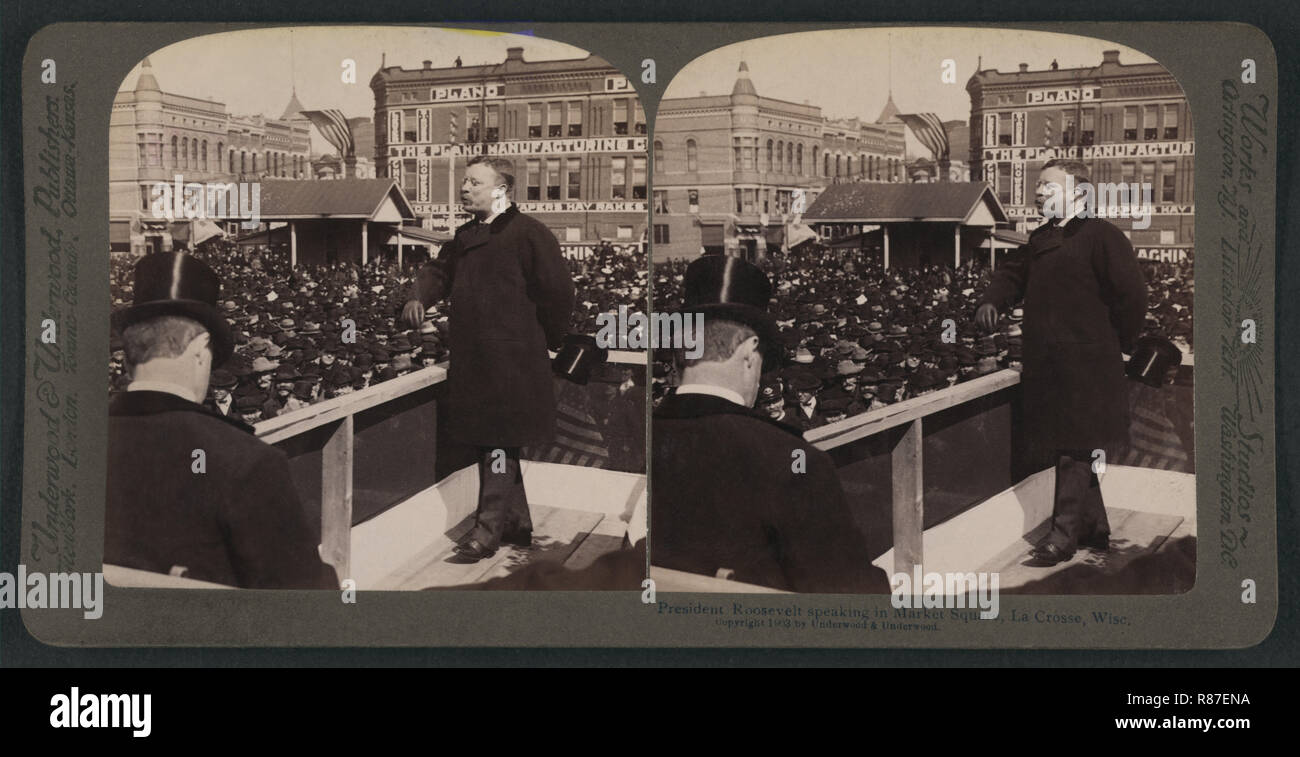 Theodore Roosevelt Giving A Speech