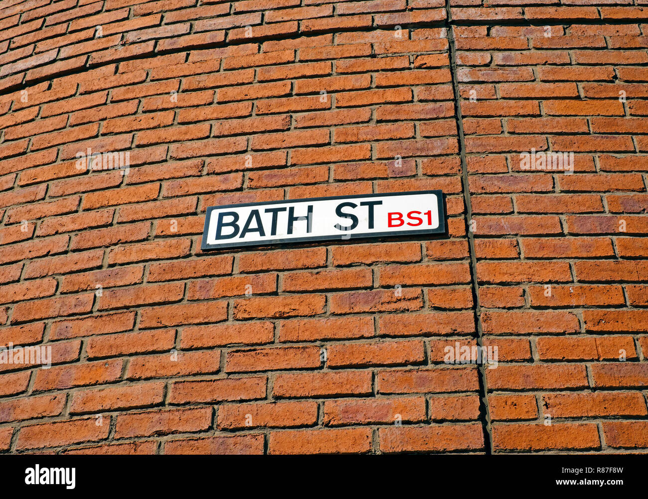Sign signage brick bricks wall brickwork hi-res stock photography and ...