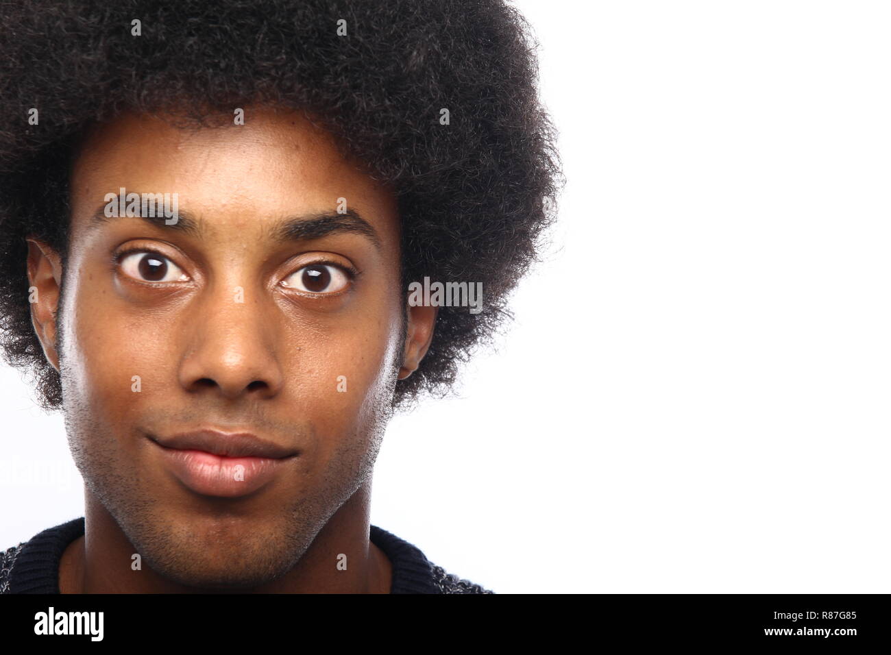 Beautiful man in front of a white background Stock Photo - Alamy
