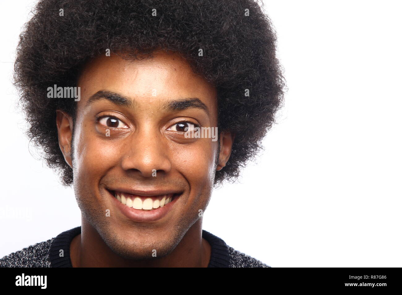Beautiful man in front of a white background Stock Photo - Alamy
