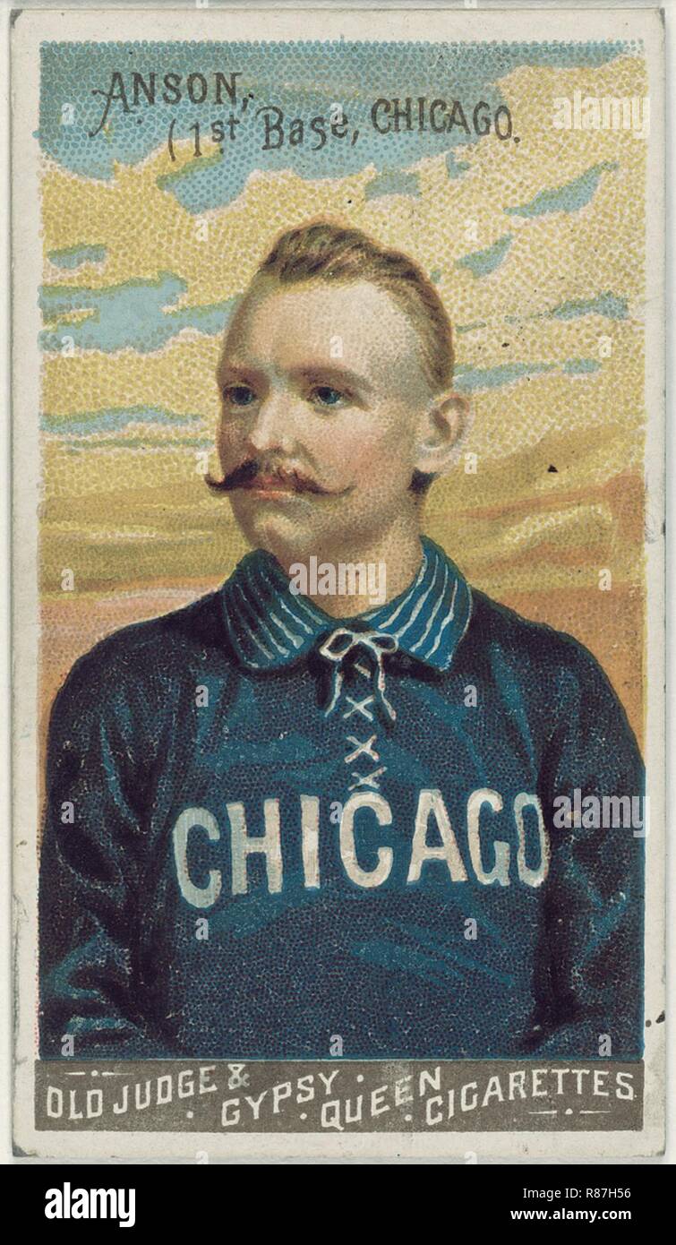 Cap Anson, Chicago White Stockings, baseball card portrait Stock Photo ...