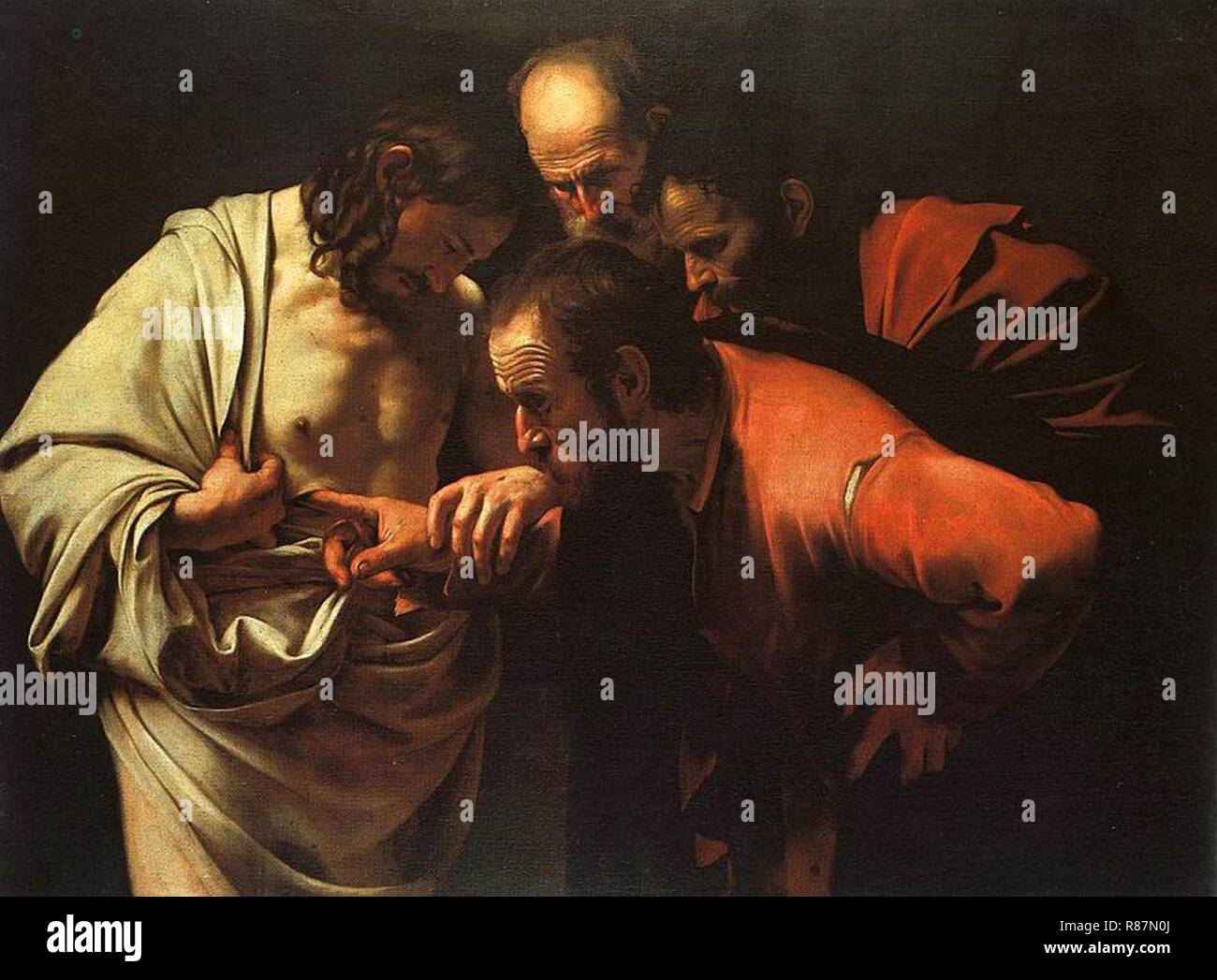 Caravaggio - The Incredulity of Saint Thomas Stock Photo - Alamy