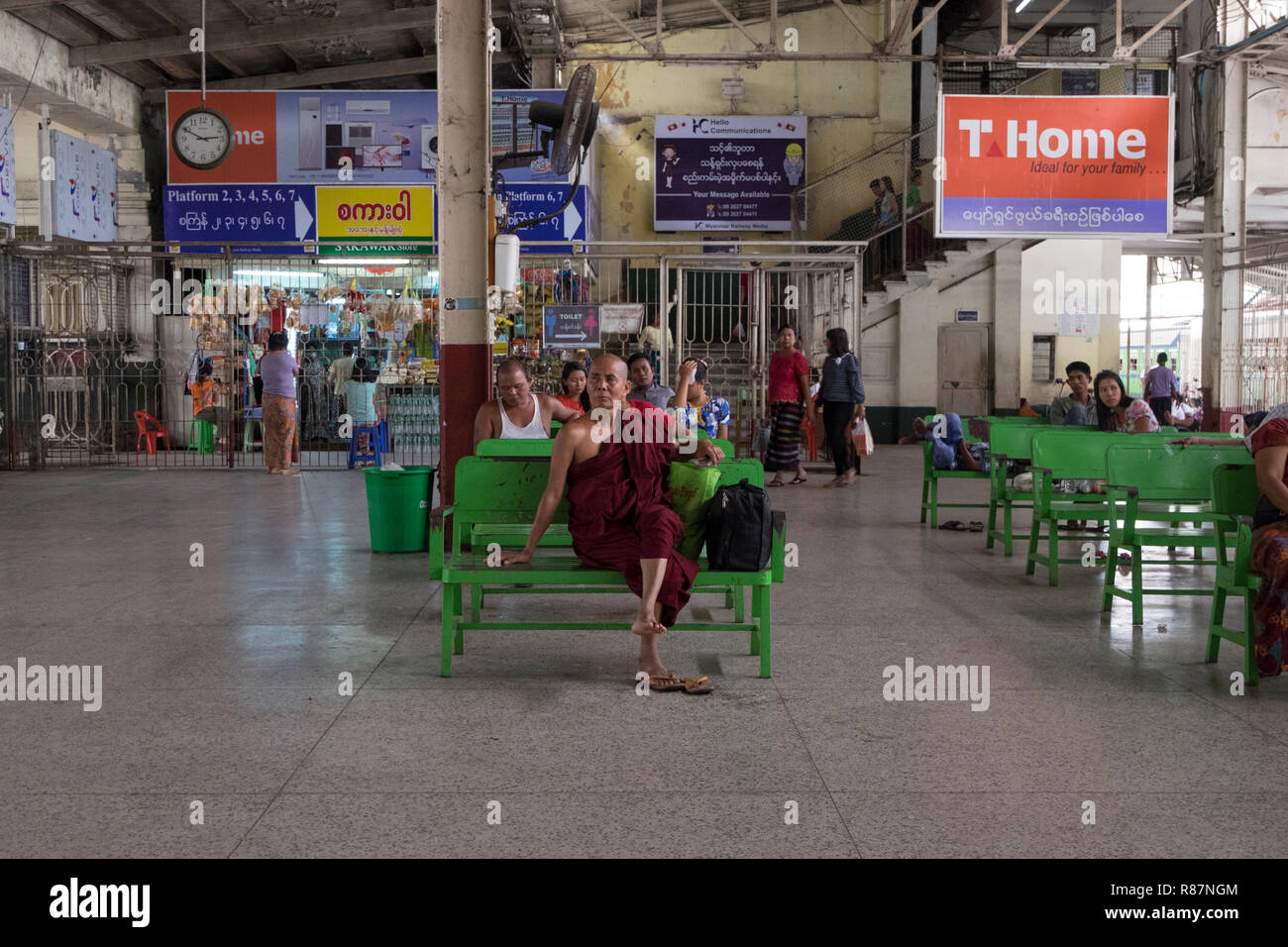 Yangon Railway Platform High Resolution Stock Photography and Images ...