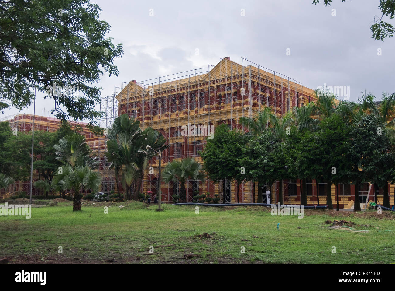 The Secretariat Office being renovated, an example of British Colonial ...