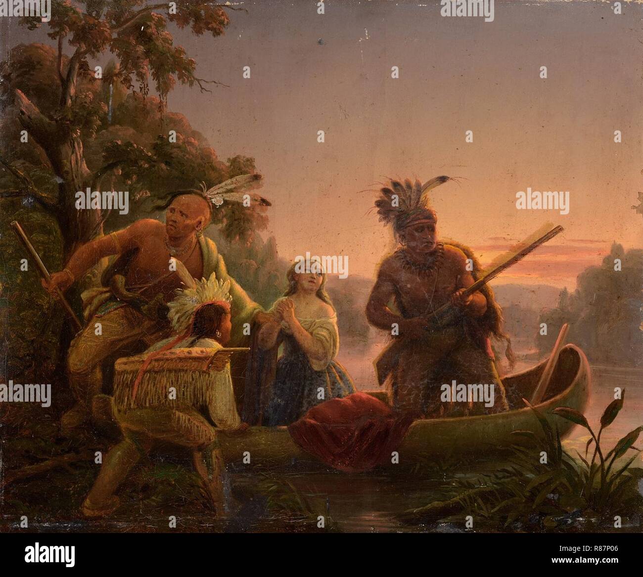 Carl Ferdinand Wimar - The Abduction of Daniel Boone´s Daughter by the ...