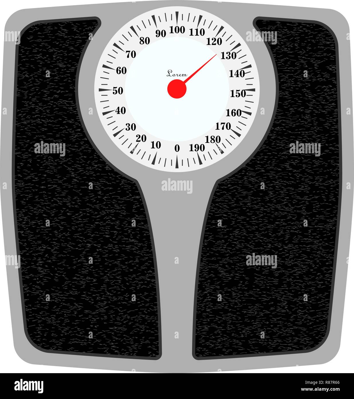 Bathroom weight scale . Isolated on white background Stock Vector Image ...