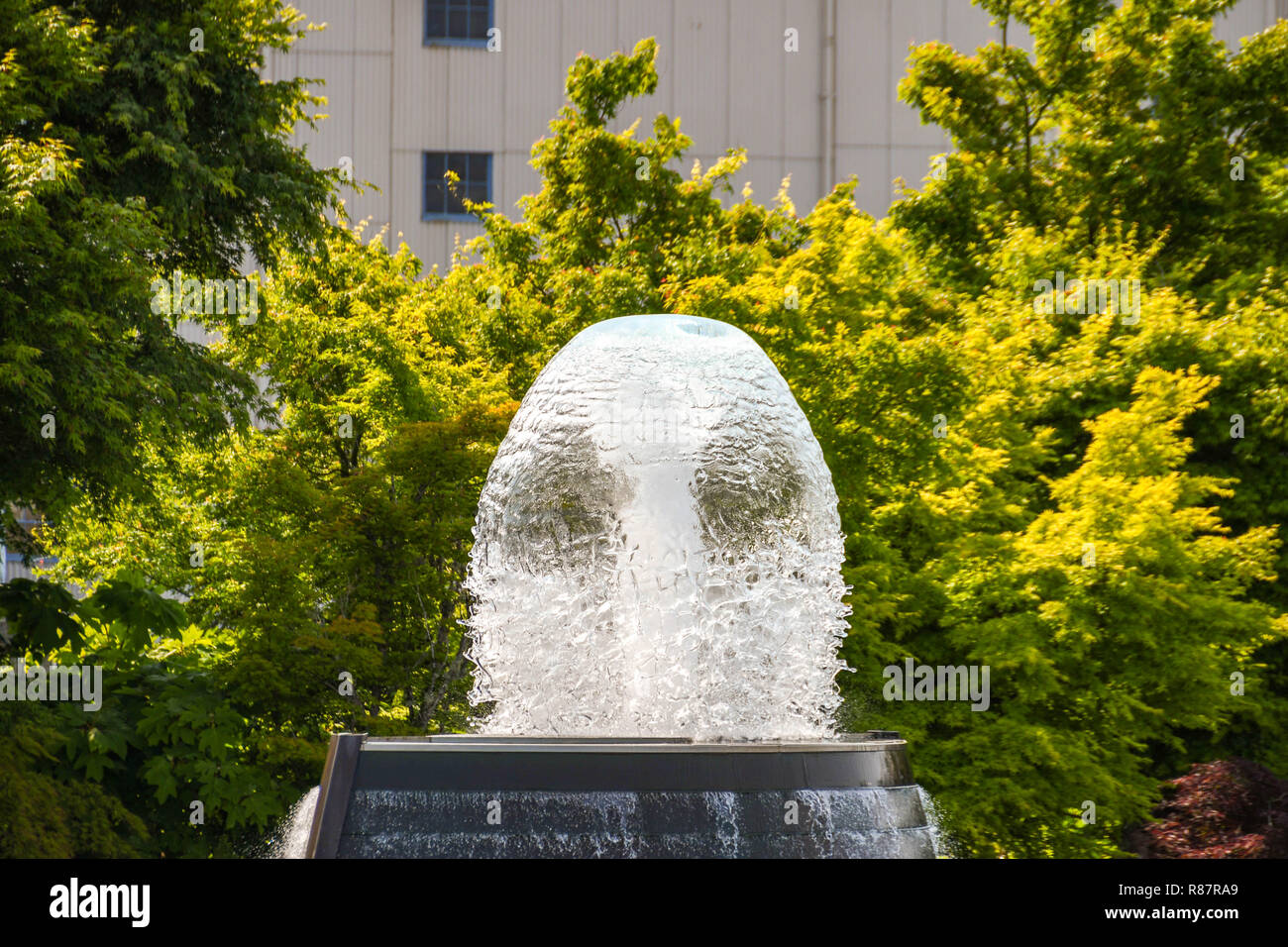 BREMERTON, WASHINGTON STATE, USA - JUNE 2018: Water gushing out of a ...