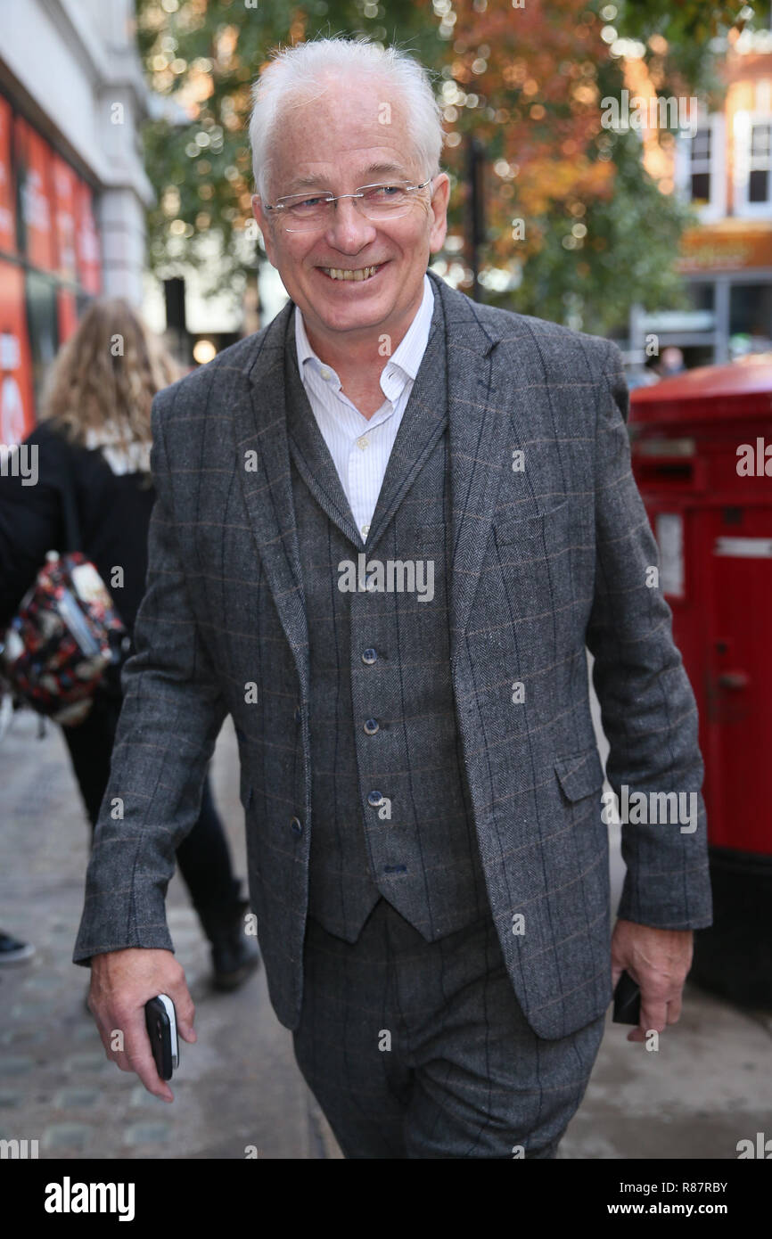 David Gower arriving at BBC Radio Two studios - London Featuring: David ...