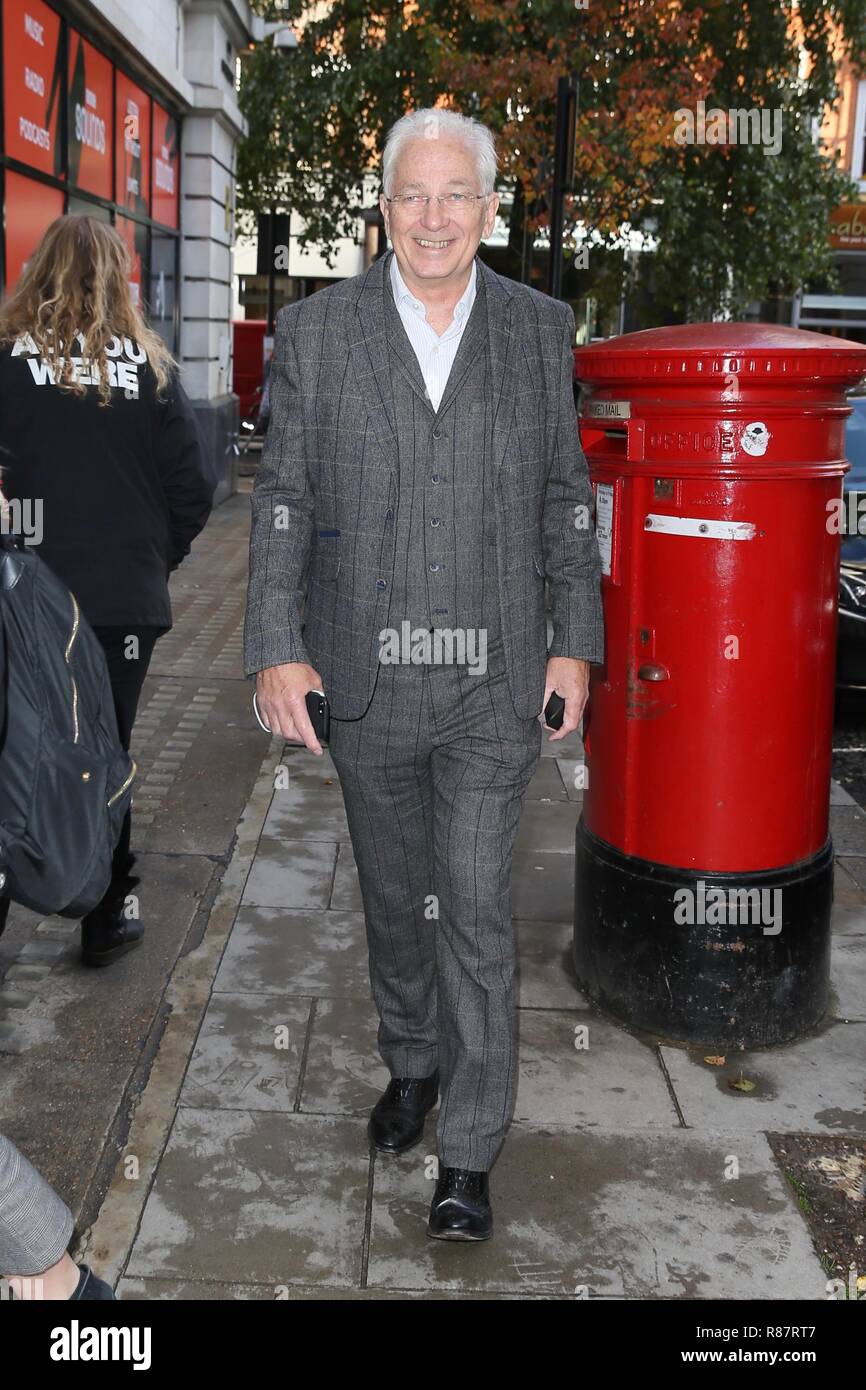 David Gower seen arriving at BBC Radio 2 Featuring: David Gower Where ...