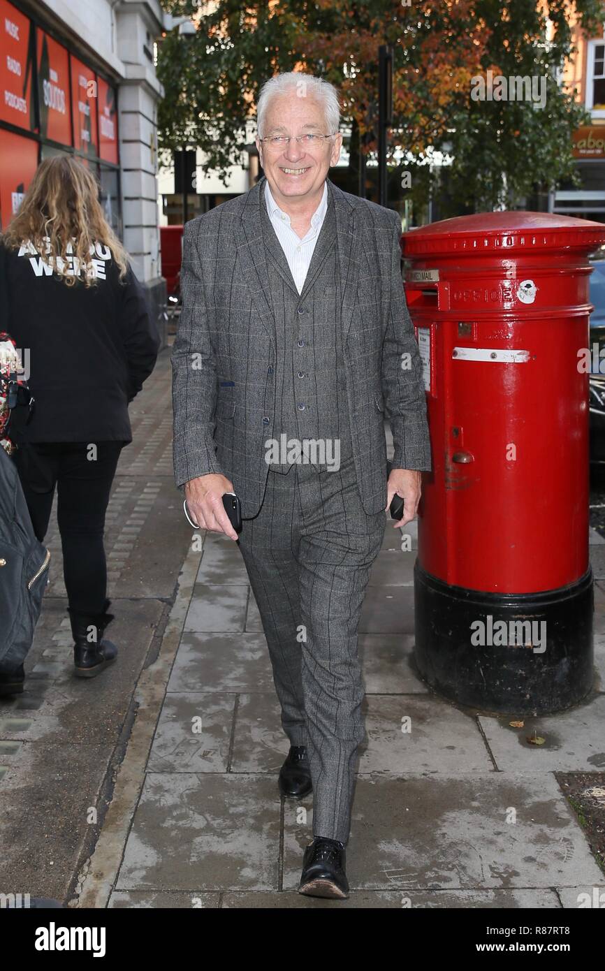 David Gower seen arriving at BBC Radio 2 Featuring: David Gower Where ...