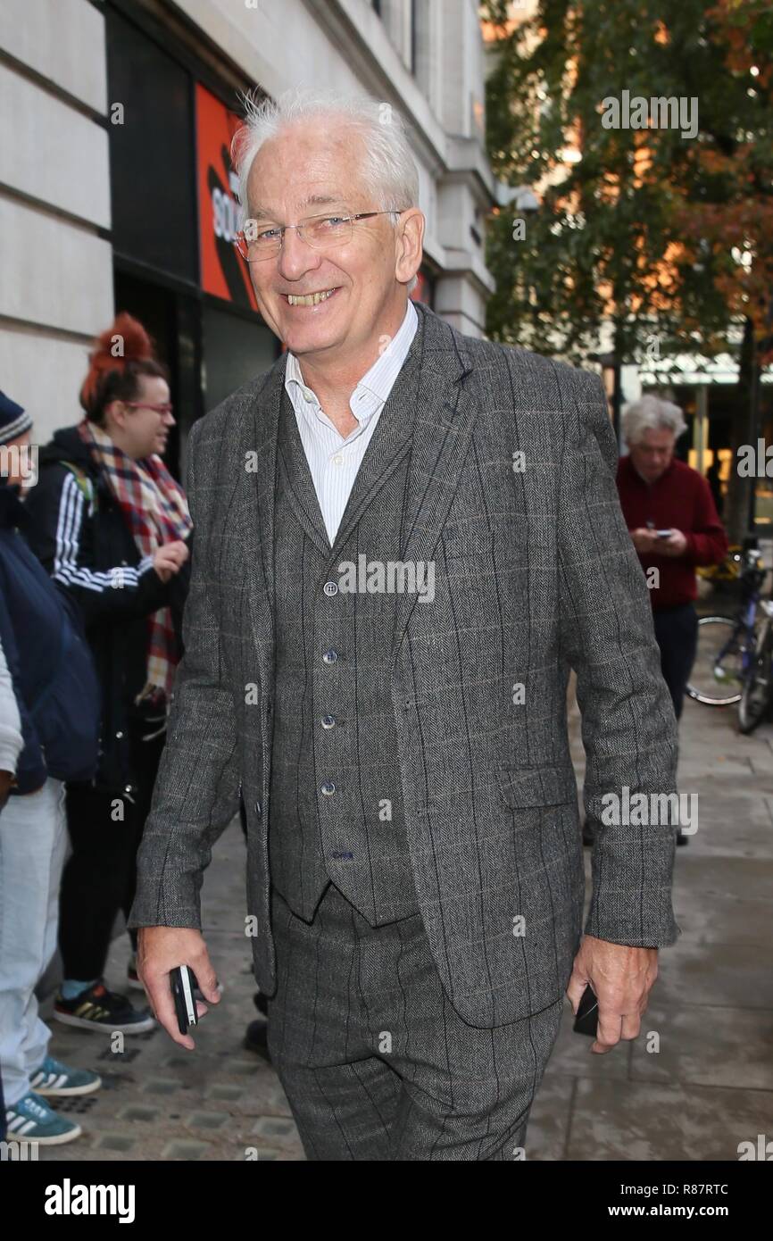 David Gower seen arriving at BBC Radio 2 Featuring: David Gower Where ...