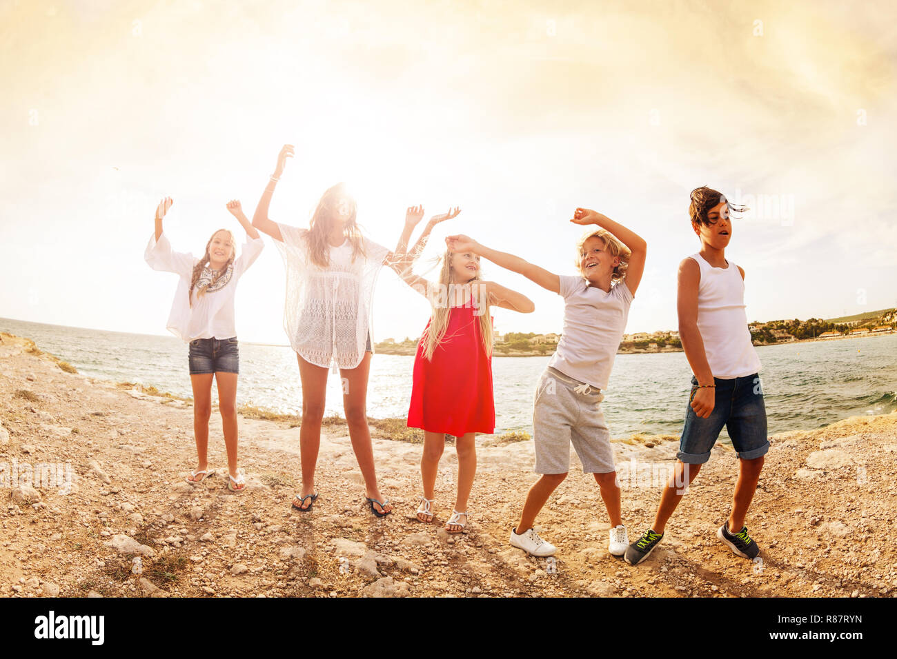 School children line up during hi-res stock photography and images - Alamy