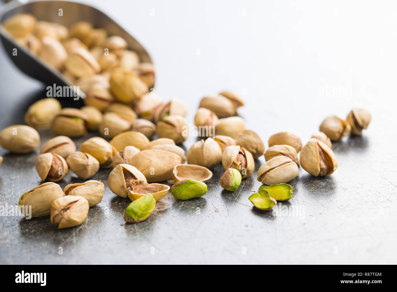 Pistachio nut with open nutshell hi-res stock photography and images ...