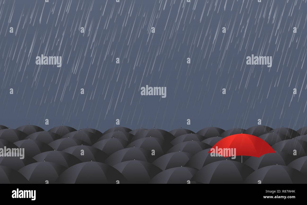 Standing out from crowd Stock Vector Images - Alamy