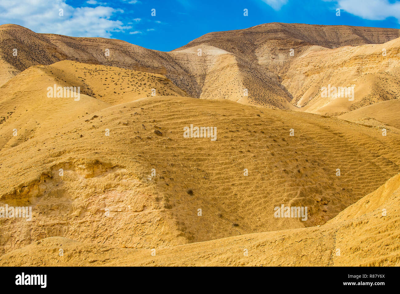 Landscape desert of Israel is the lowest point on the planet Stock ...