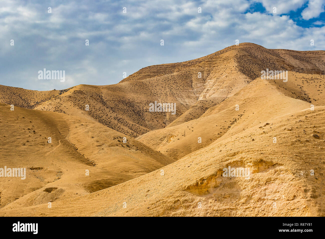 Landscape desert of Israel is the lowest point on the planet Stock ...