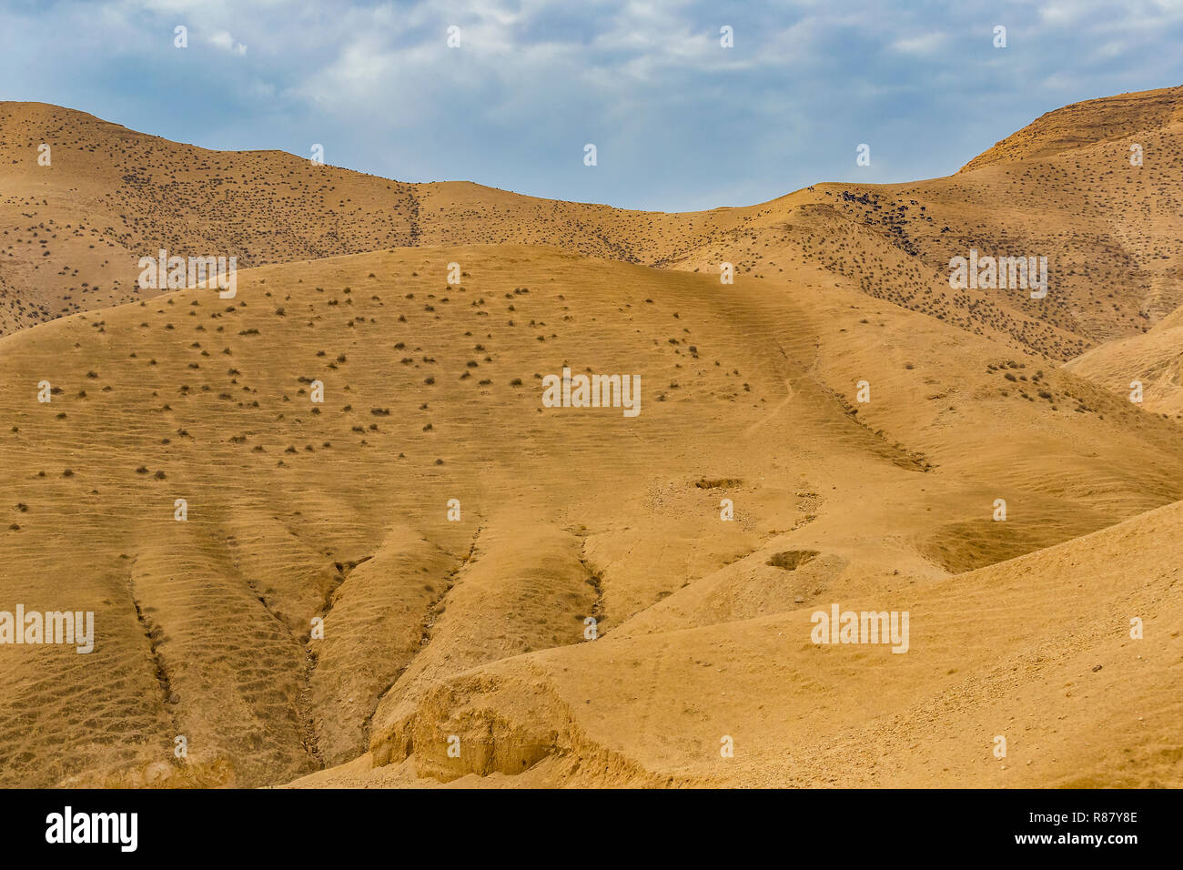 Landscape desert of Israel is the lowest point on the planet Stock ...