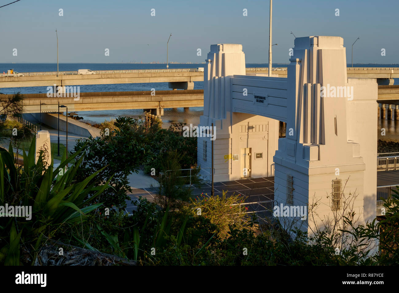 Afternoon looking over the Ted Smout Memorial Bridge Stock Photo - Alamy