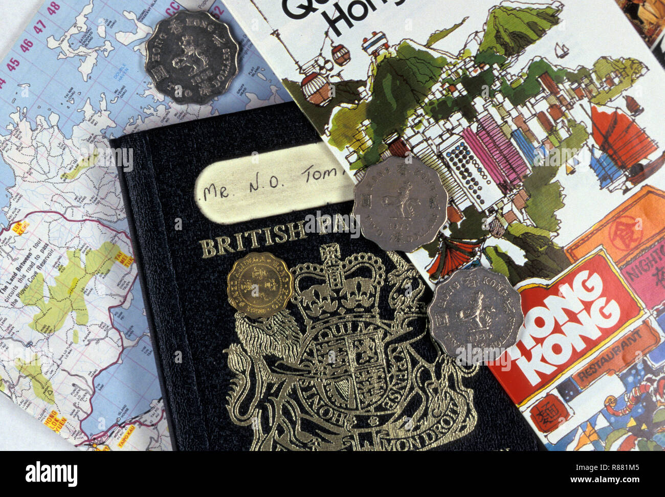Passport british map hi-res stock photography and images - Alamy
