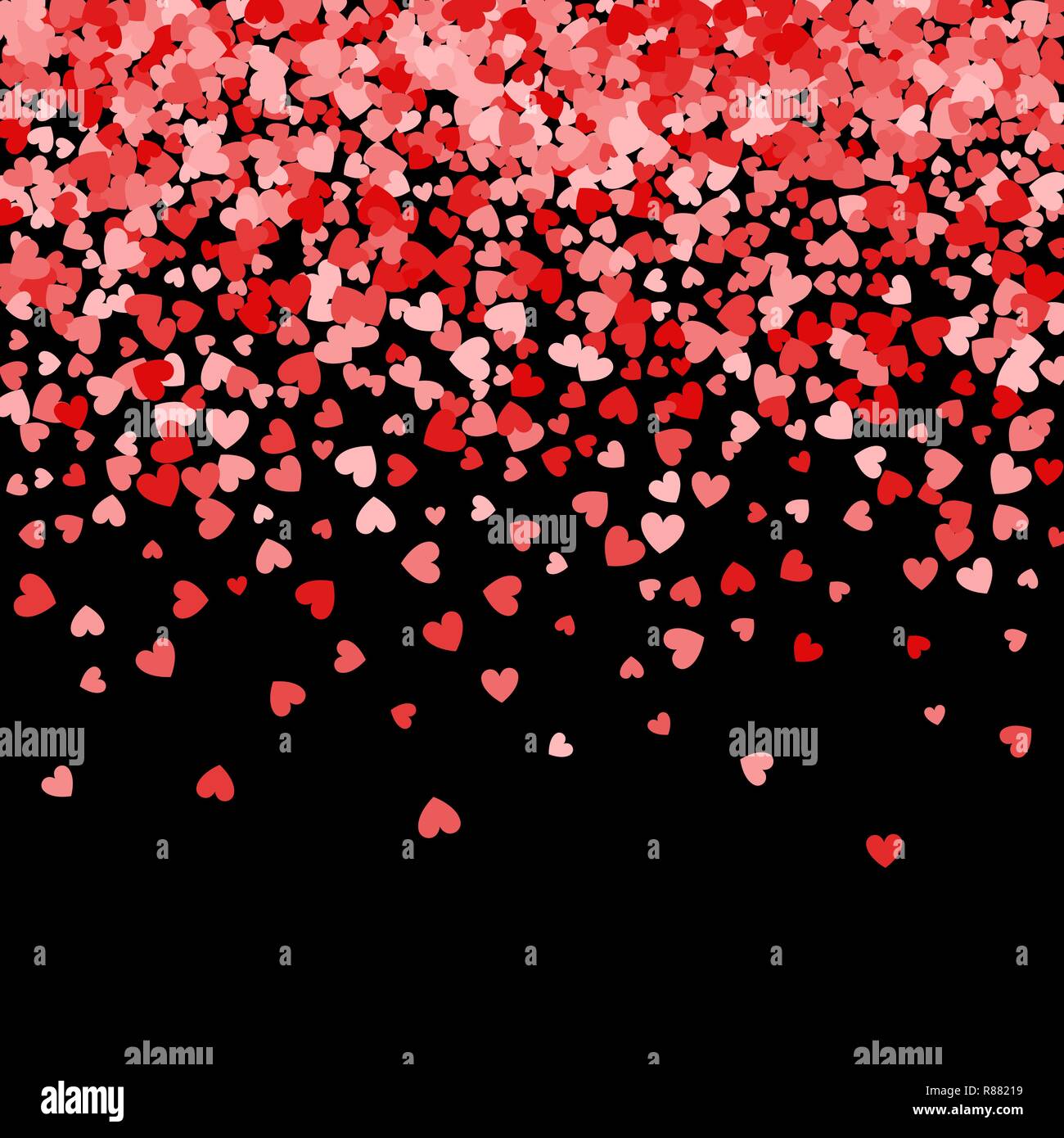 Love border falling red Stock Vector Images - Alamy