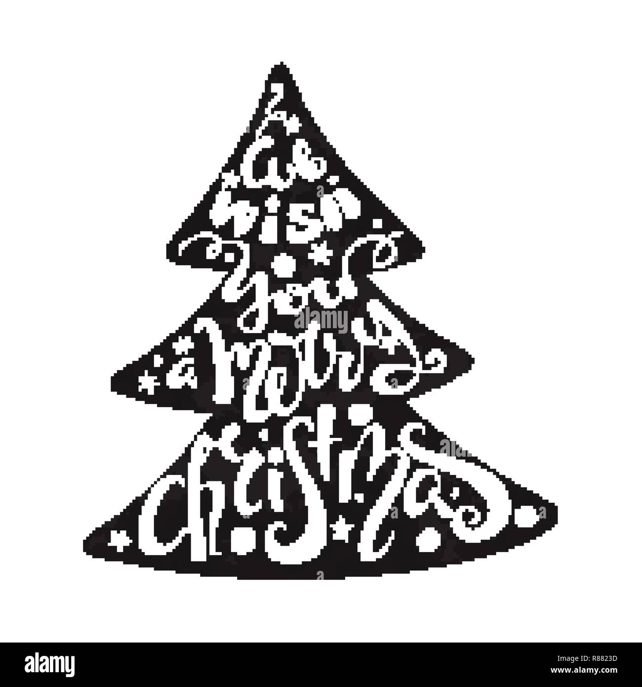We Wish You A Merry Christmas Quote Stock Vector Image And Art Alamy