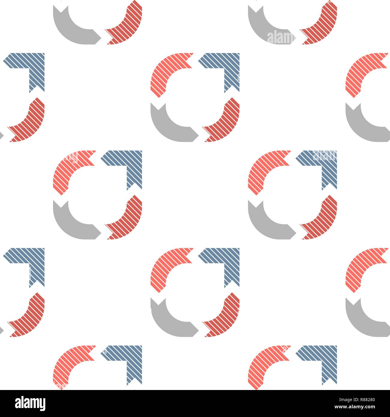 Creative arrows charts seamless pattern on the white background Stock ...