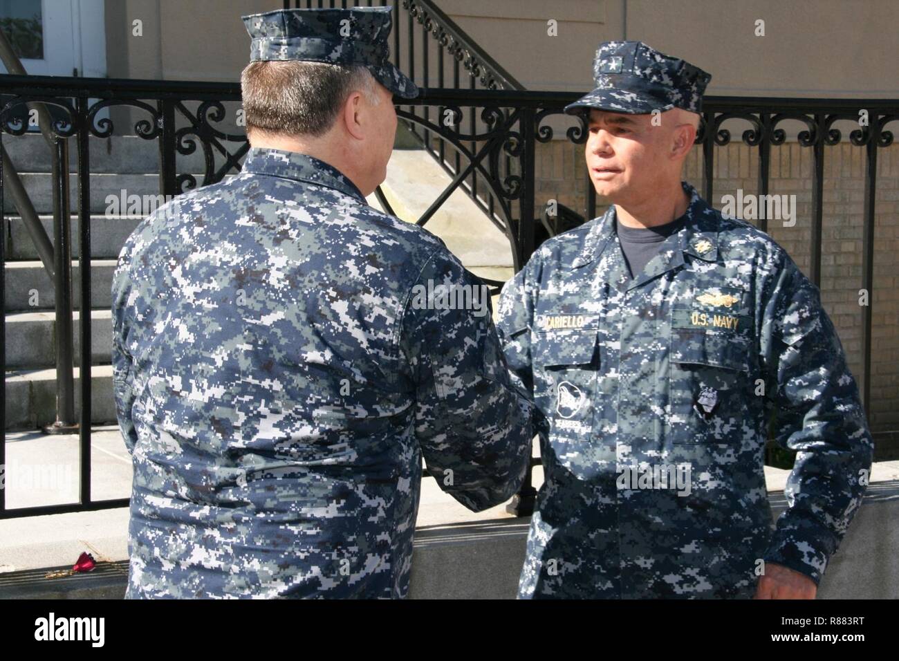 Captain Grant Morris Retirement Stock Photo - Alamy