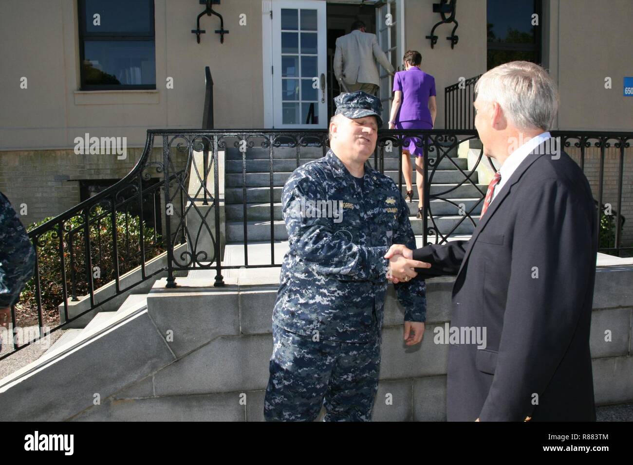 Captain Grant Morris Retirement Stock Photo - Alamy