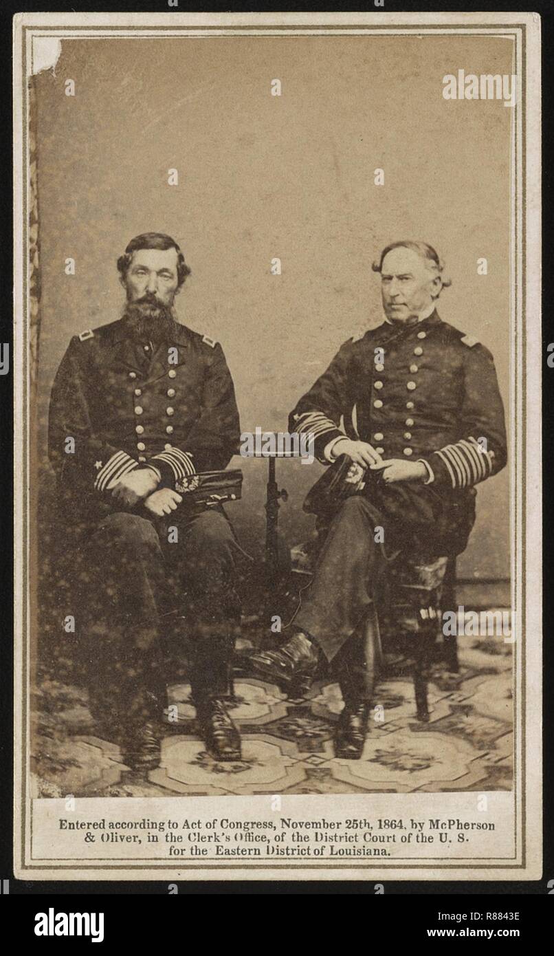 Captain Percival Drayton and Admiral David Farragut of U.S. Navy in ...